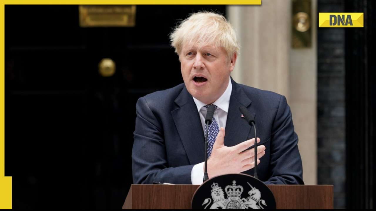 What did Boris Johnson say while announcing his resignation as UK PM?