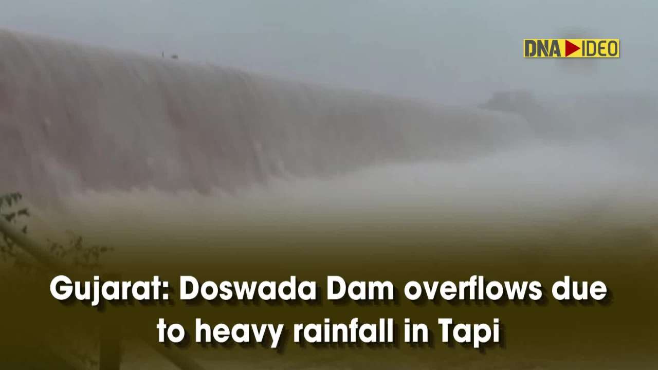 Gujarat: Doswada Dam overflows due to heavy rainfall in Tapi