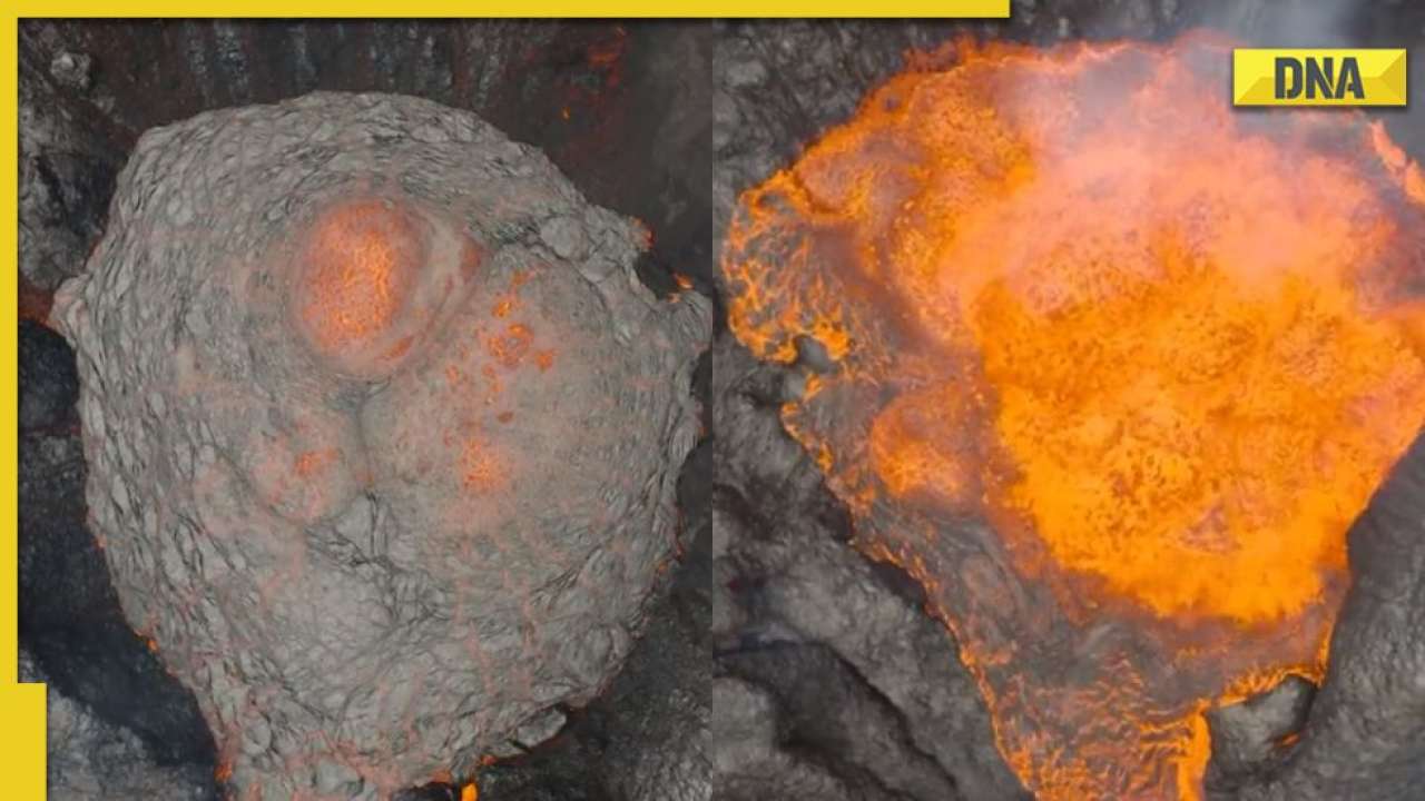 A volcano from above: Fascinating video captures moment of eruption, watch