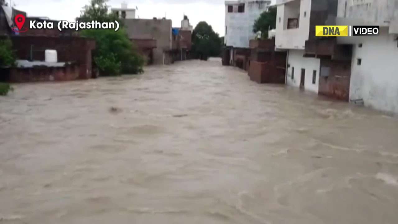 Watch: Rajasthan Heavy rains trigger flood in Kota