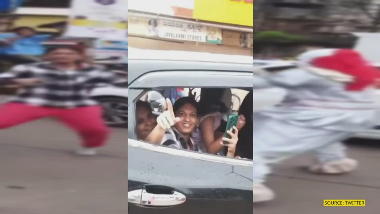 Viral: Udupi woman's unexpected street dance performance with clown on ...