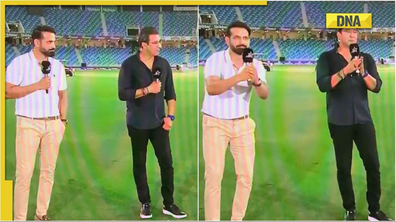 Watch: Irfan Pathan, Wasim Akram's reaction live TV on seeing Hardik ...