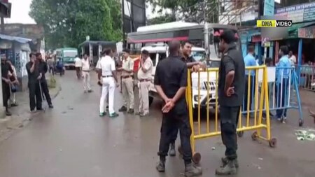 WB Nabanna March: Police barricade paths to railway stations in Durgapur