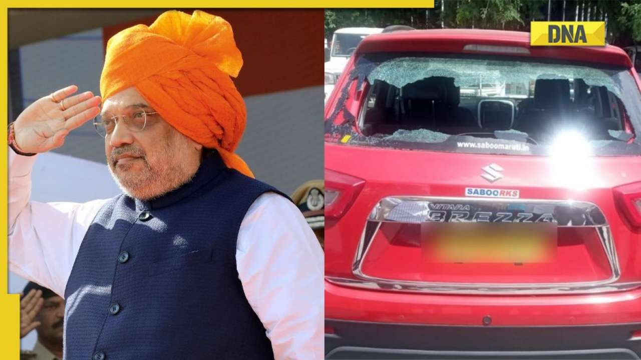 Security lapse in Hyderabad: HM Amit Shah's convoy blocked by TRS ...