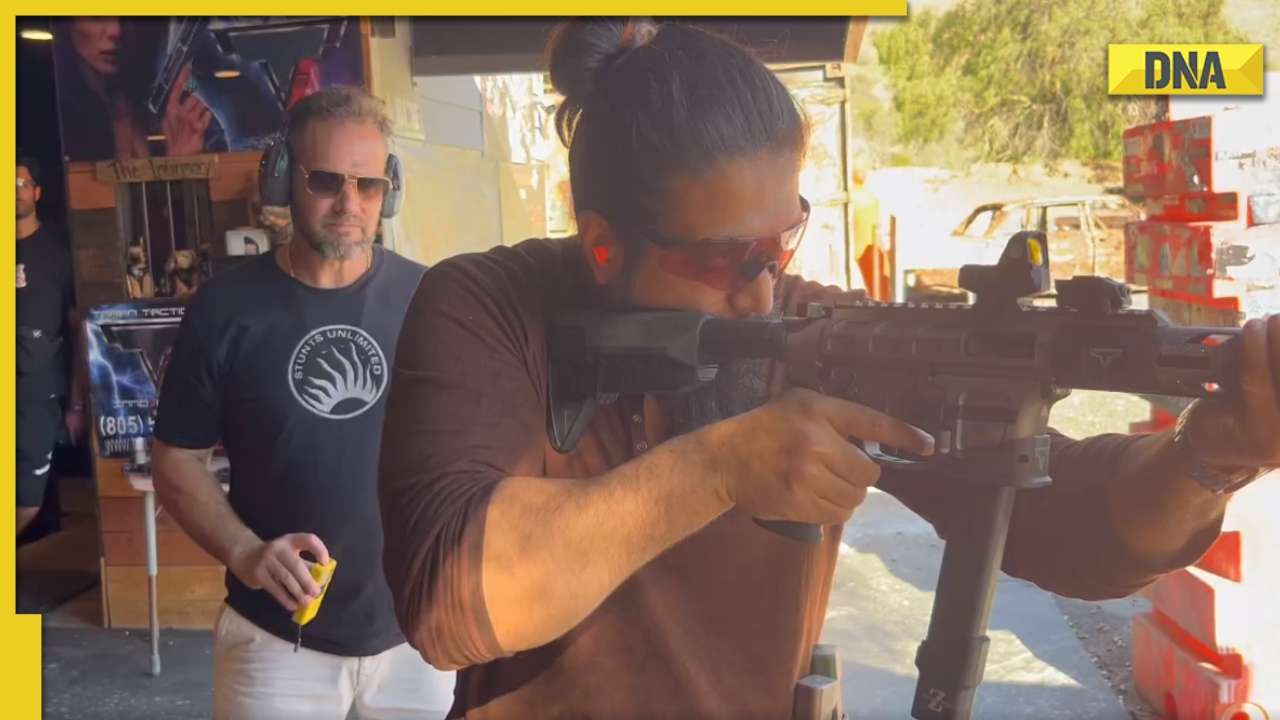 Yash practices his shooting skills with Hollywood action director ...