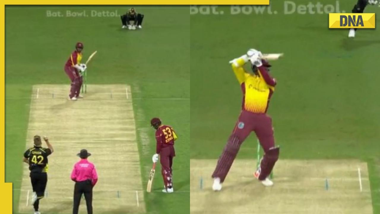 AUS vs WI: Kyle Mayers' monster back foot cover drive for 105m six goes ...