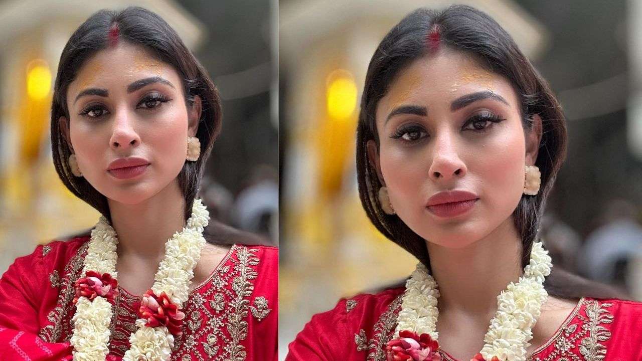 Brahmastra star Mouni Roy celebrates her first Karwa Chauth, flaunts ...
