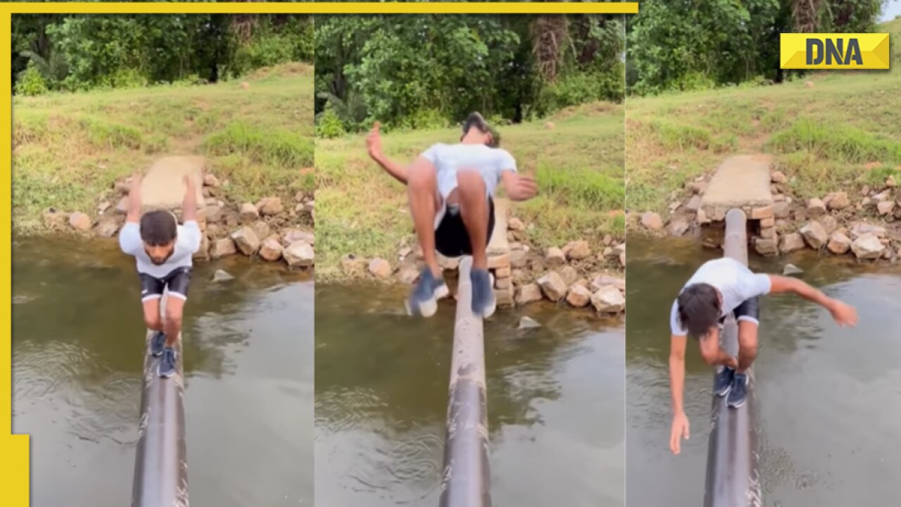 Boy performs perfect backflip on pole, viral video has over 7 million views