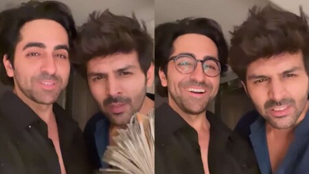 Kartik Aaryan, Ananya Panday, Karan Johar, Taapsee Pannu attend Ayushmann Khurrana's Diwali party