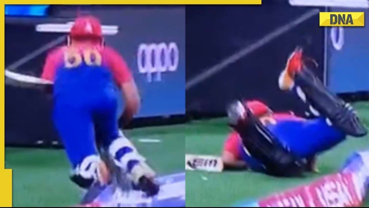 ICC T20 World Cup 2022: UAE's Aayan Afzal falls over boundary ropes ...