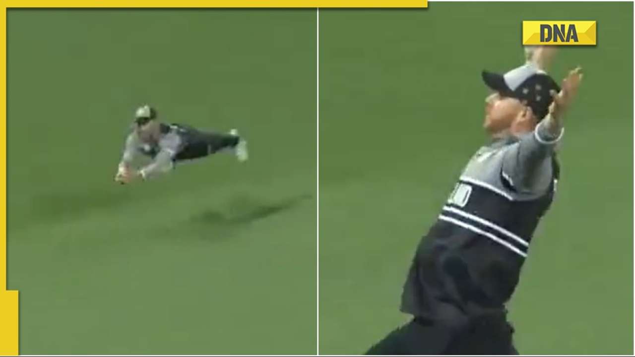 Glenn Phillips takes sensational diving catch to dismiss Marcus Stoinis ...