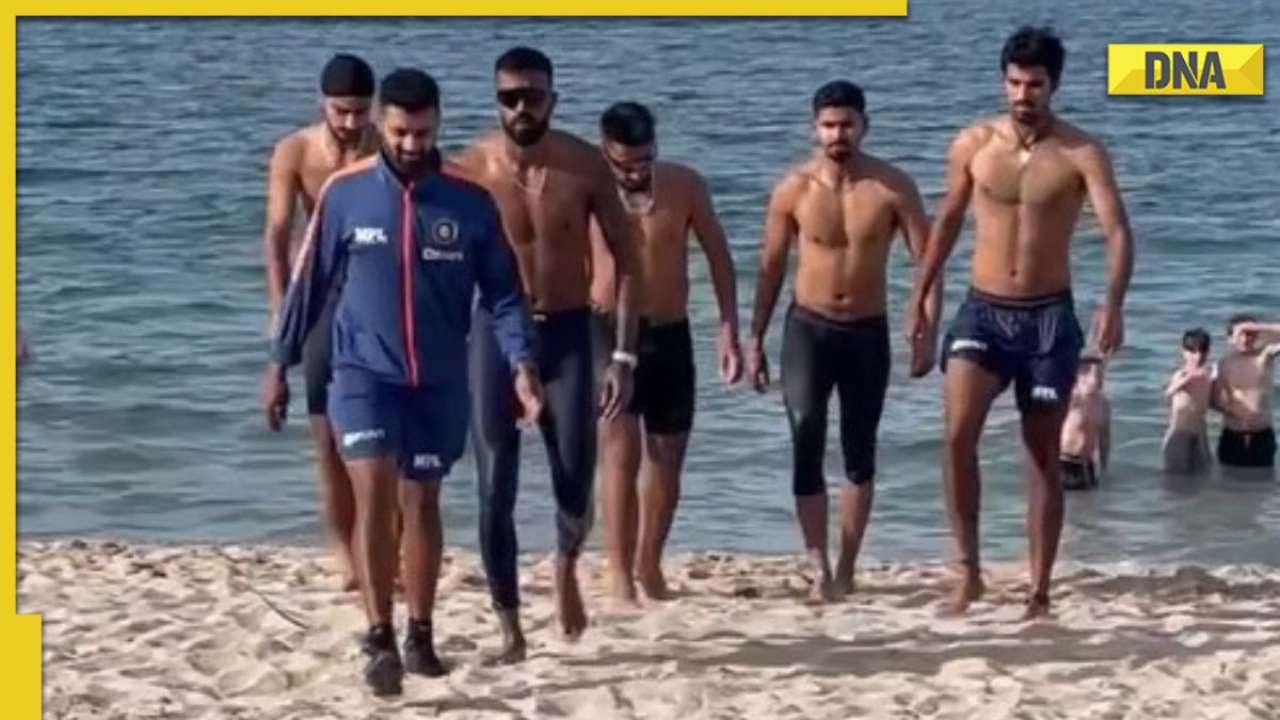 Watch: Hardik Pandya, Washington Sundar, Umran Malik flaunt abs on ...