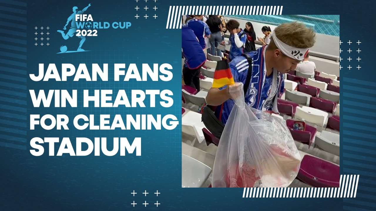 FIFA World Cup: Japan fans win hearts, clean stadium before leaving