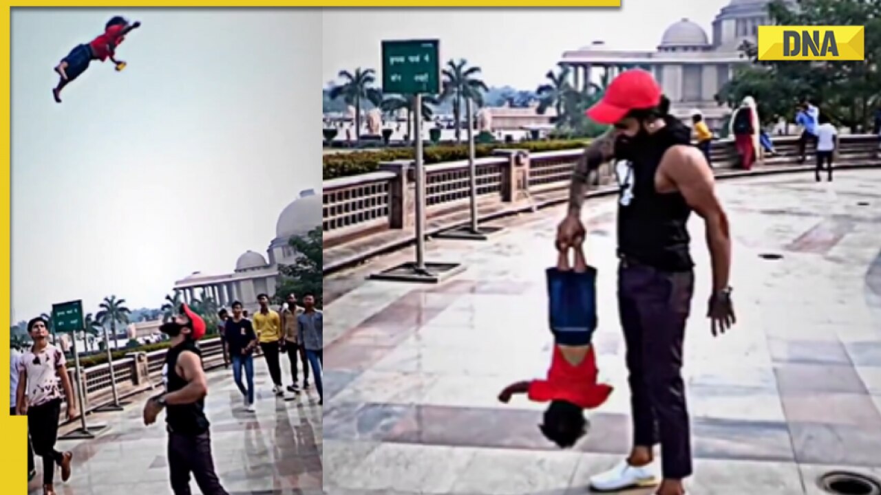 Man performs risky stunts with son, viral video leaves internet angry