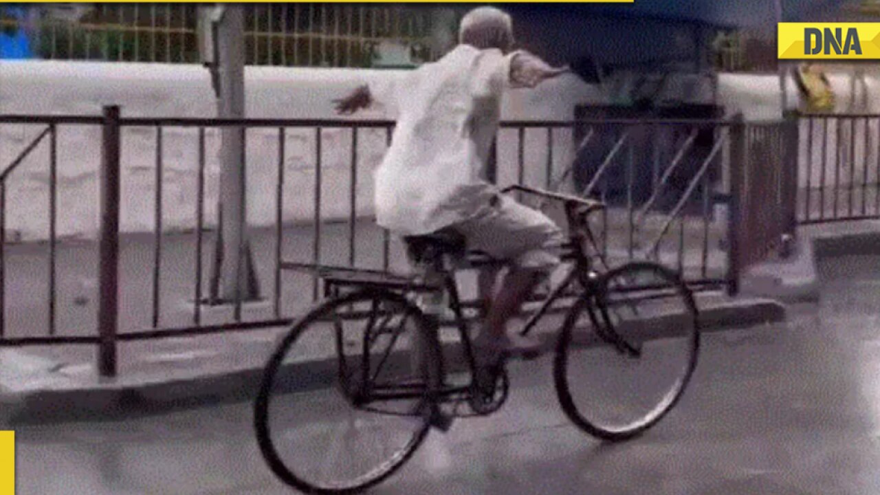 Viral video shows elderly man performing stunts on bicycle, netizens ...