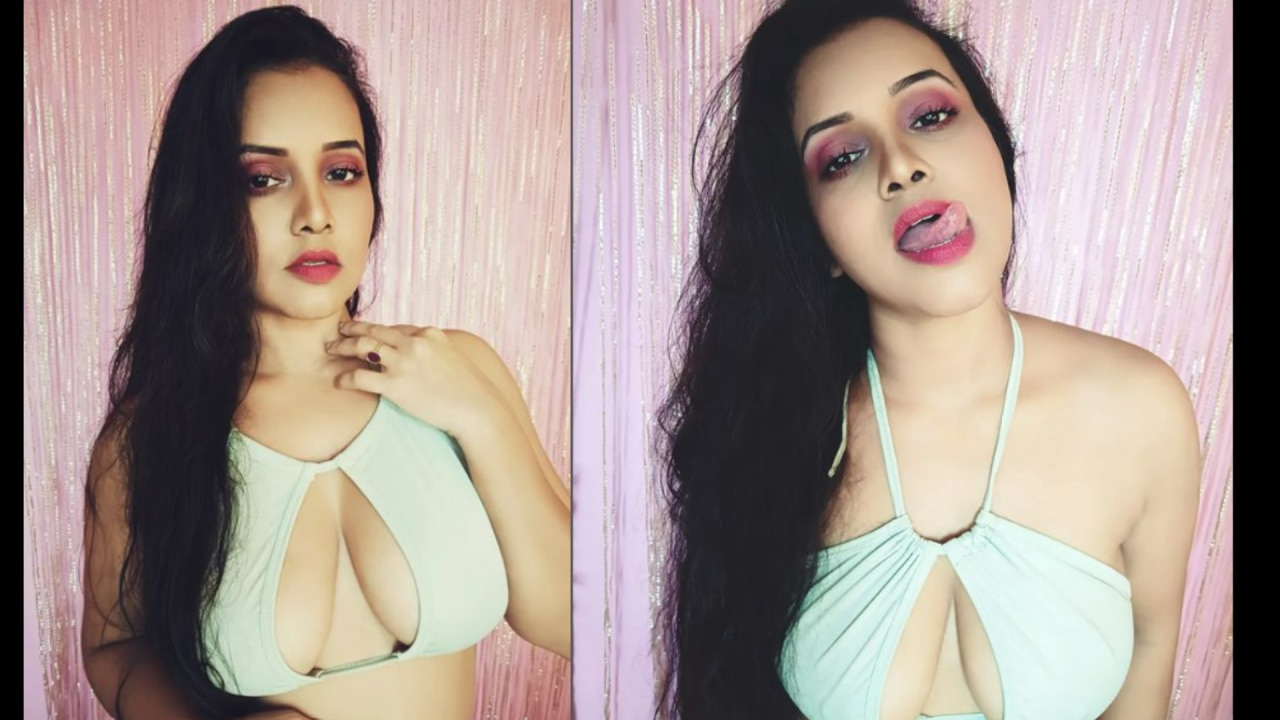 Ullu की सीरीज Palang Tod और Charmsukh की ये हसीना बिकिनी ही नहीं साड़ी में भी देती है किलर पोज ...