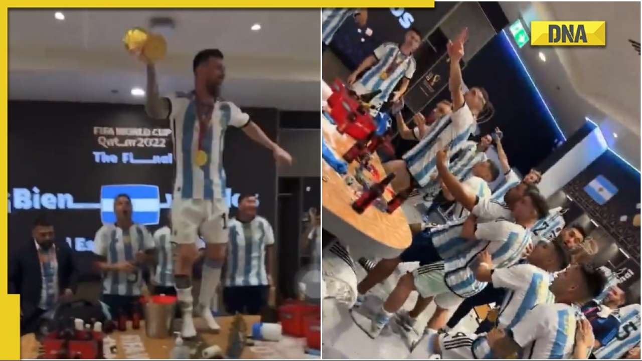 Lionel Messi dances on table, leads wild celebrations after Argentina's ...