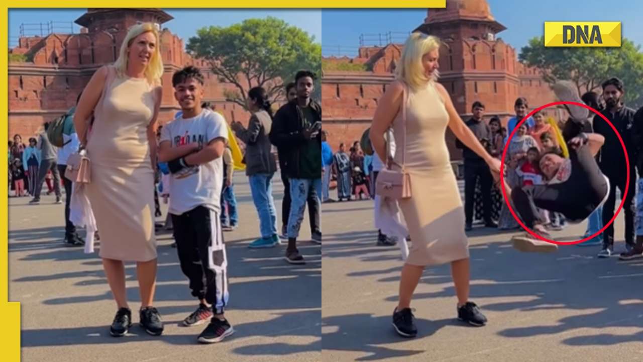 Boy performs perfect backflips in front of foreigner, her reaction is ...