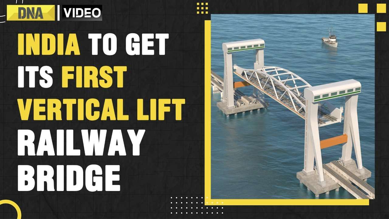 India's FIRST vertical lift railway 'Pamban bridge': Railway Minister ...