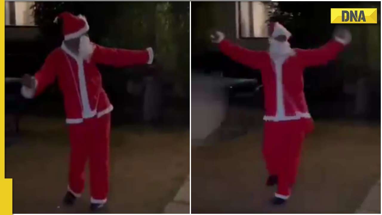 'Santa Claus' dances to Rajasthani 'Pallo Latke' song, viral video ...