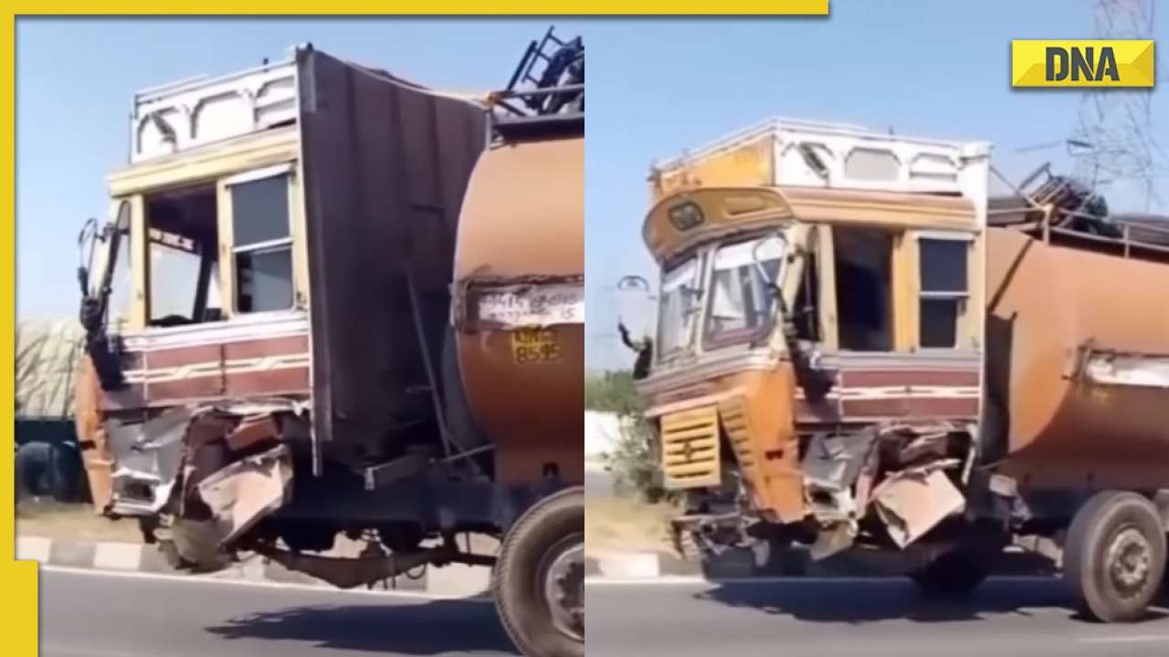 Viral video: Man drives truck without front wheels, netizens say 'heavy ...