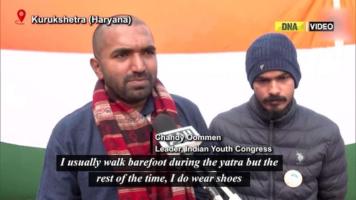 “Walking barefoot gives energy…” says Former Kerala CM’s son Chandy Oommen