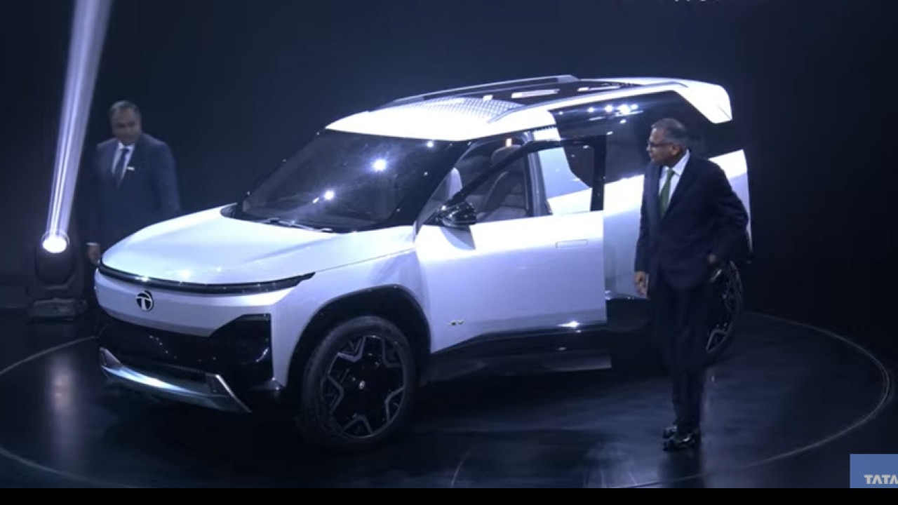 Tata Motors Reveals Much Awaited Tata Sierra Ev Concept At Auto Expo