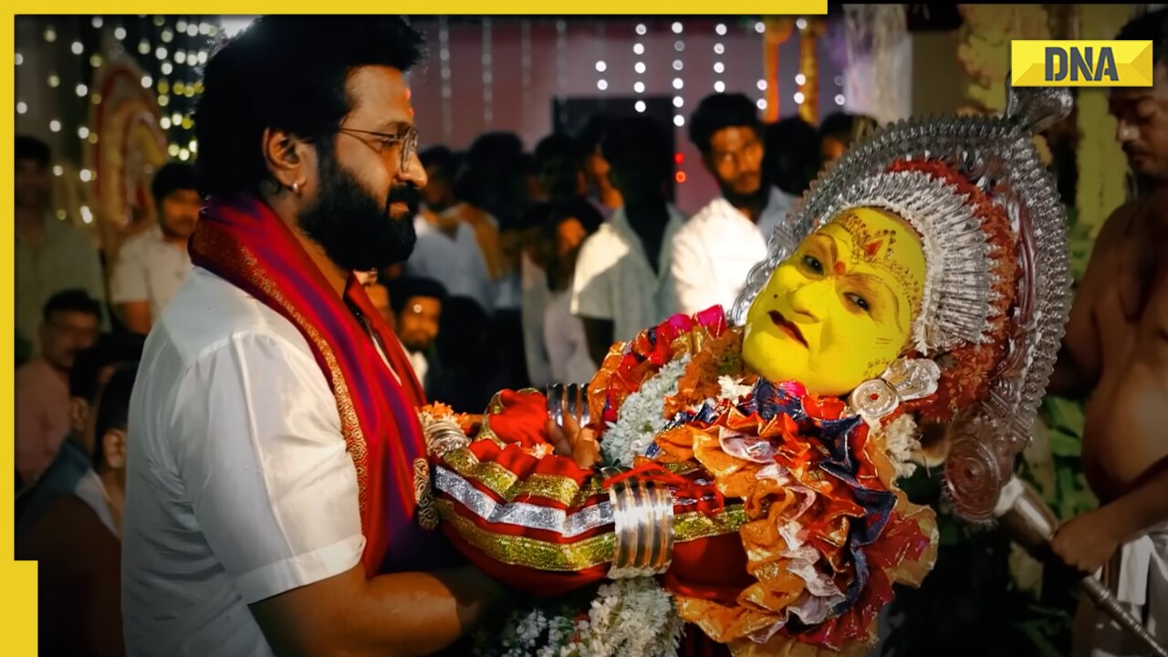 Kantara star Rishabh Shetty attends Bhoota Kola festival, takes ...