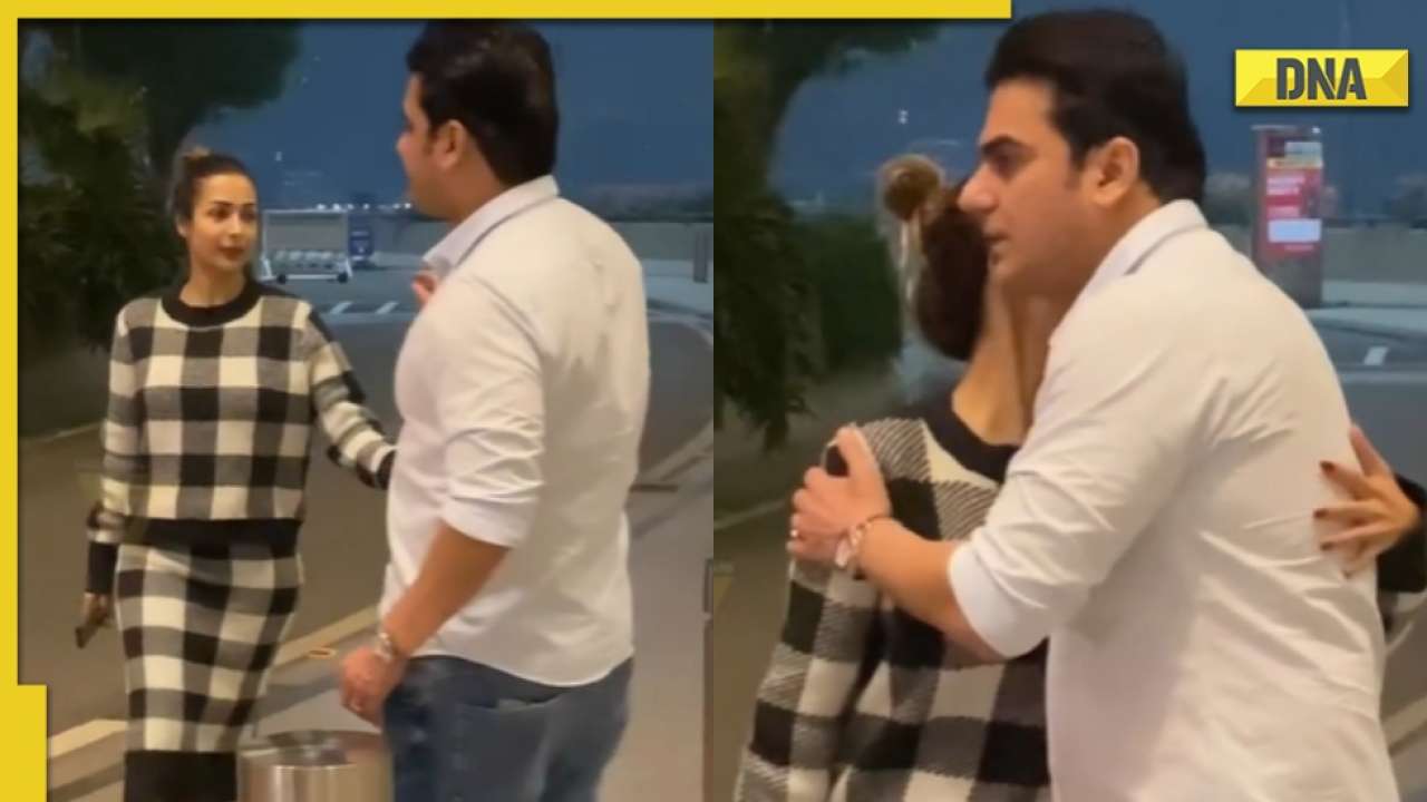 Malaika Arora and Arbaaz Khan share warm hug after seeing off son ...