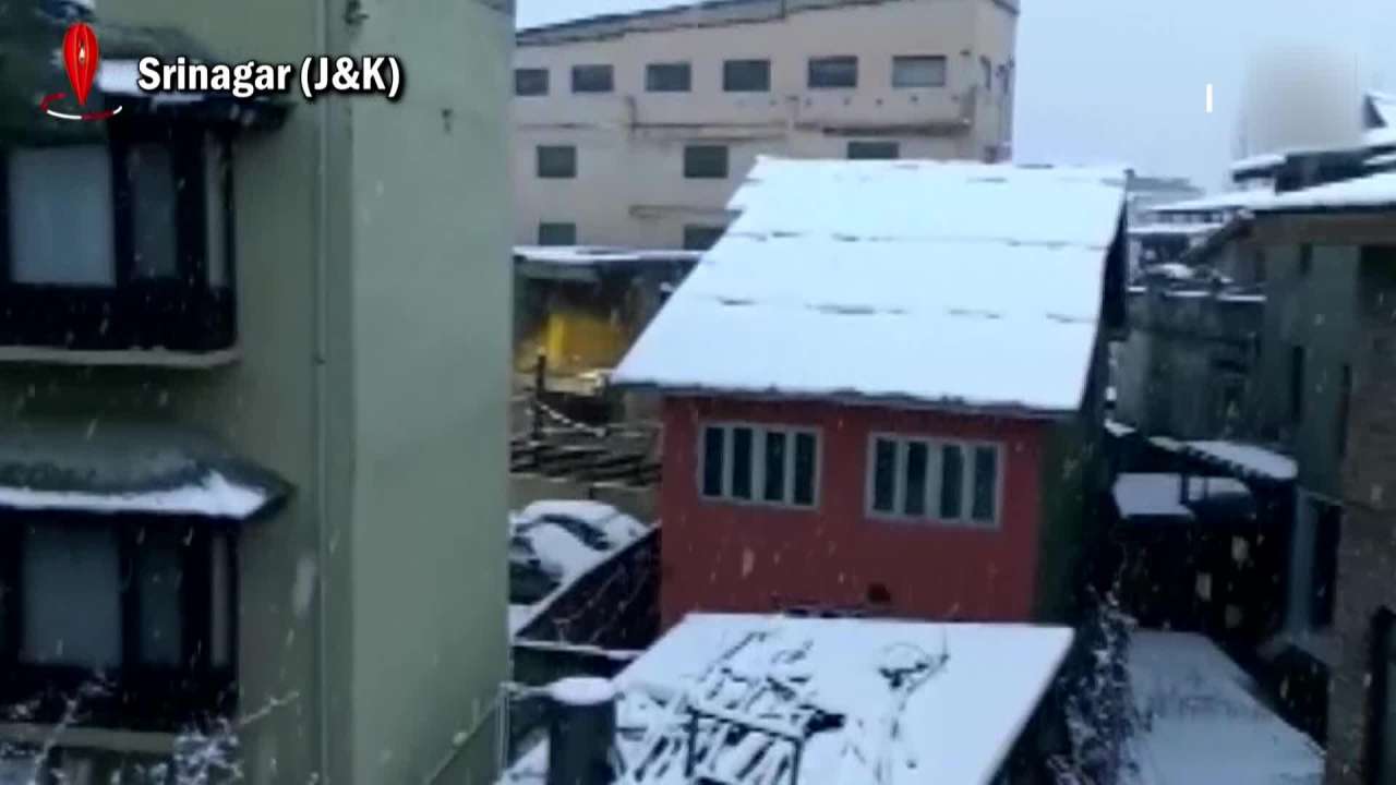 Nature at its best; Srinagar receives season's first major snowfall