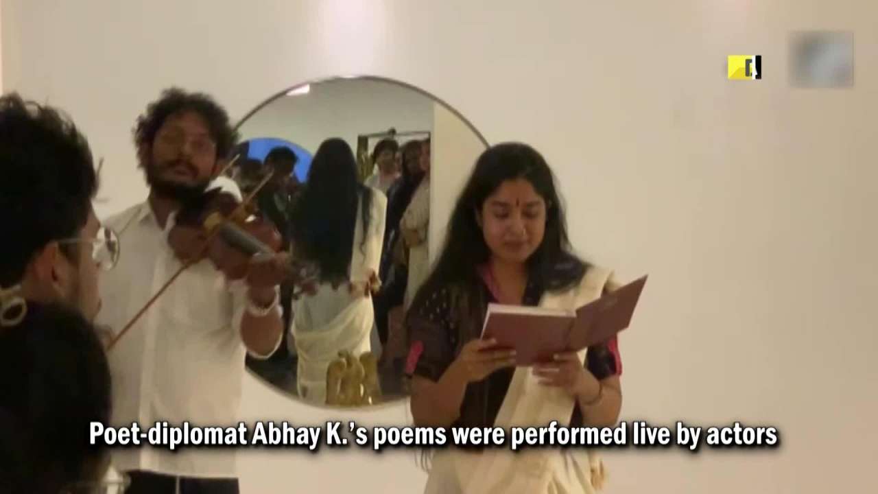 Poet-diplomat Abhay K.’s poems come alive at ‘Theatre Poetry Reading’