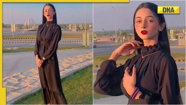 Viral Video Pakistani Girl Ayesha In Black Outfit Lip Syncs To Isq