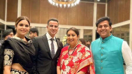 Union Minister Smriti Irani's daughter Shanelle's star-studded wedding ...