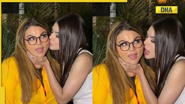 Sherlyn Chopra kisses Rakhi Sawant in viral video, netizens say 'ab tum dono shaadi kar lo'