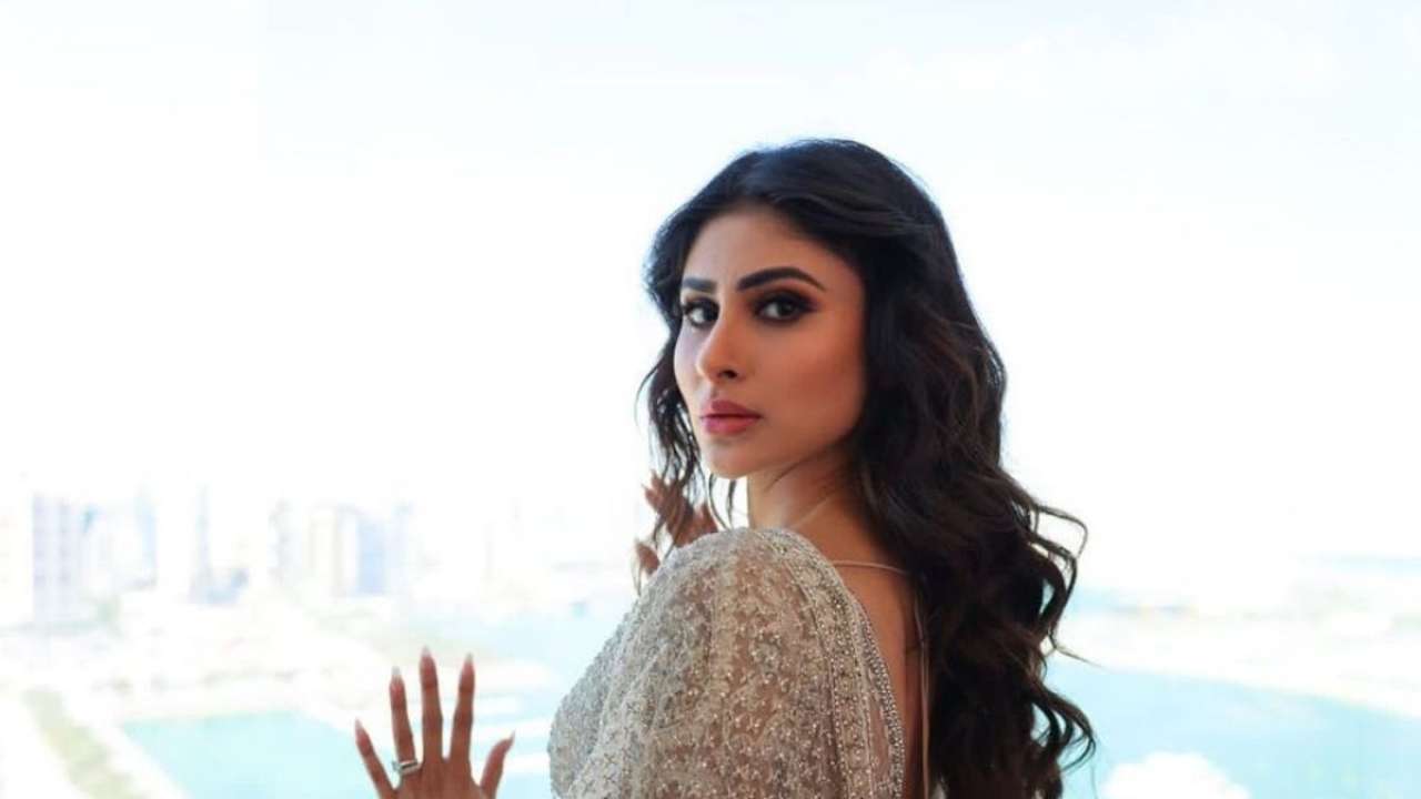 Mouni Roy raises temperature in Falguni Shane Peacock saree, whopping ...