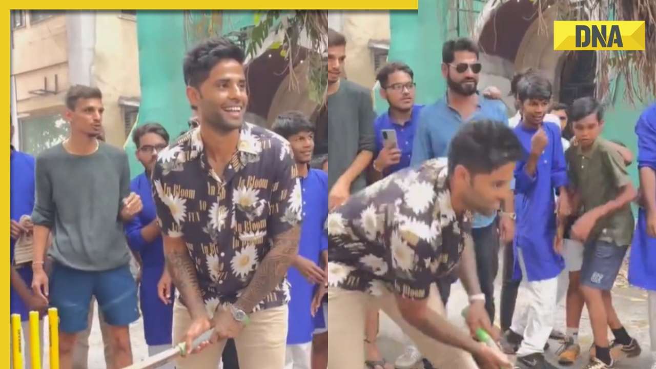 Viral video: Suryakumar Yadav plays 'supla shot' during gully cricket, watch