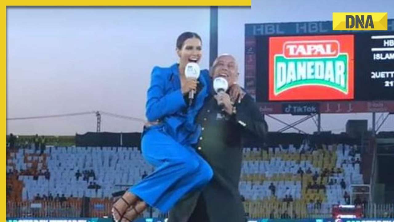 Watch: Danny Morrison lifts presenter on his lap ahead of PSL match ...