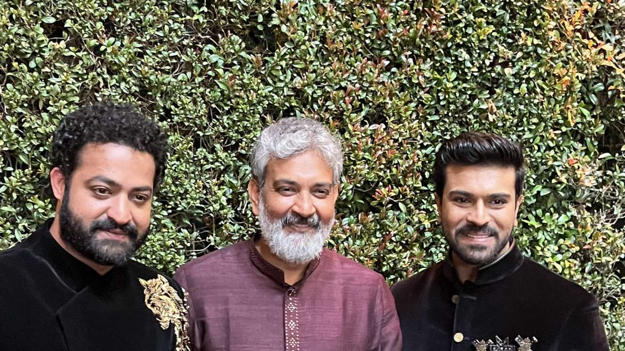 Team RRR - Ram Charan, Jr NTR, SS Rajamouli - go desi at the Oscars ...