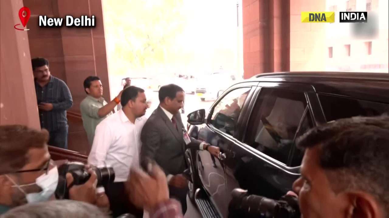Andhra Pradesh CM Jagan Mohan Reddy arrives at Parliament