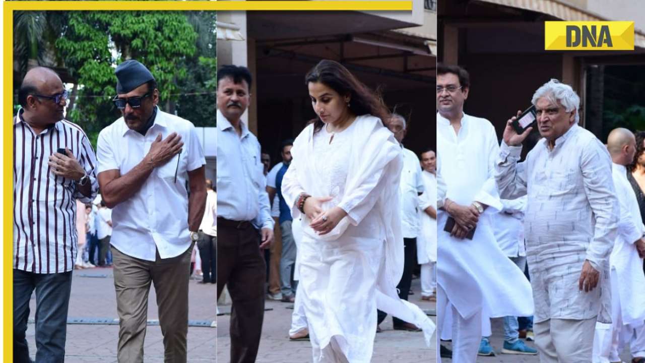 Vidya Balan, Anupam Kher, Jackie Shroff, Javed Akhtar attend Satish ...