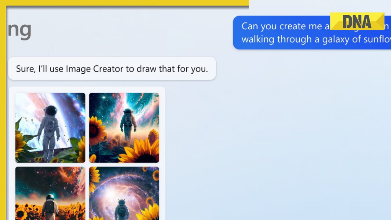 Microsoft's AI-powered Bing can now create images as per your demand