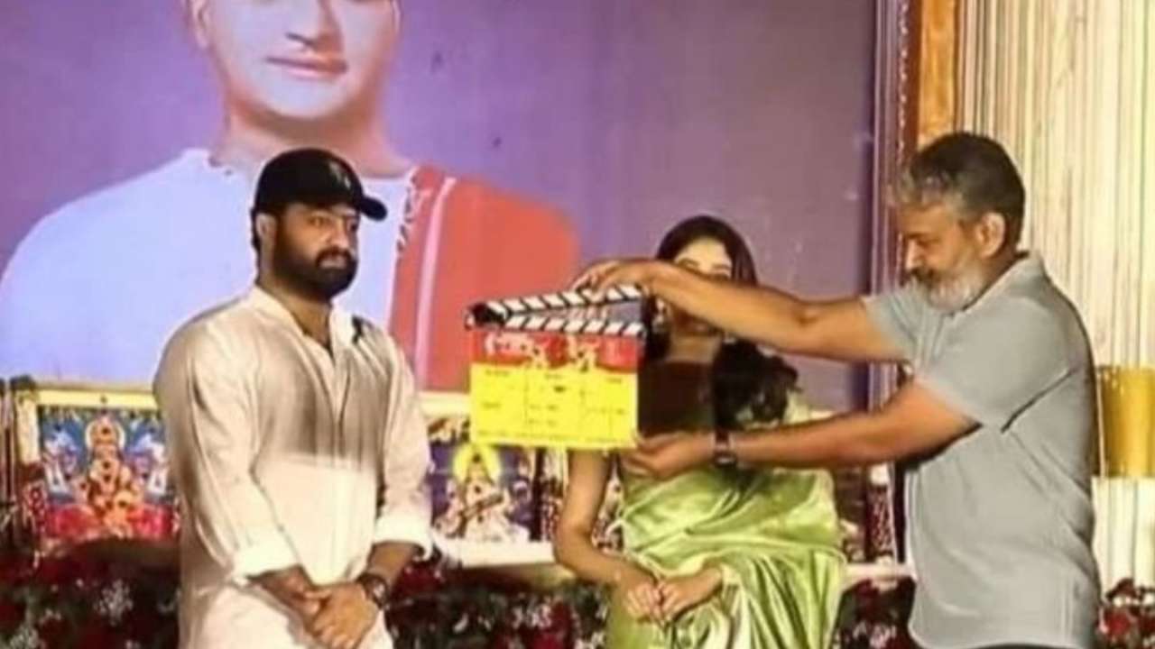 In pics: SS Rajamouli launches Jr NTR and Janhvi Kapoor's NTR 30, claps first shot