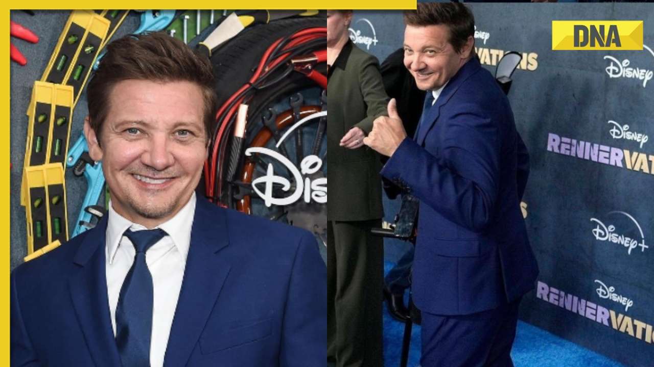 Watch: Jeremy Renner uses motorised scooter at Rennervations premiere ...