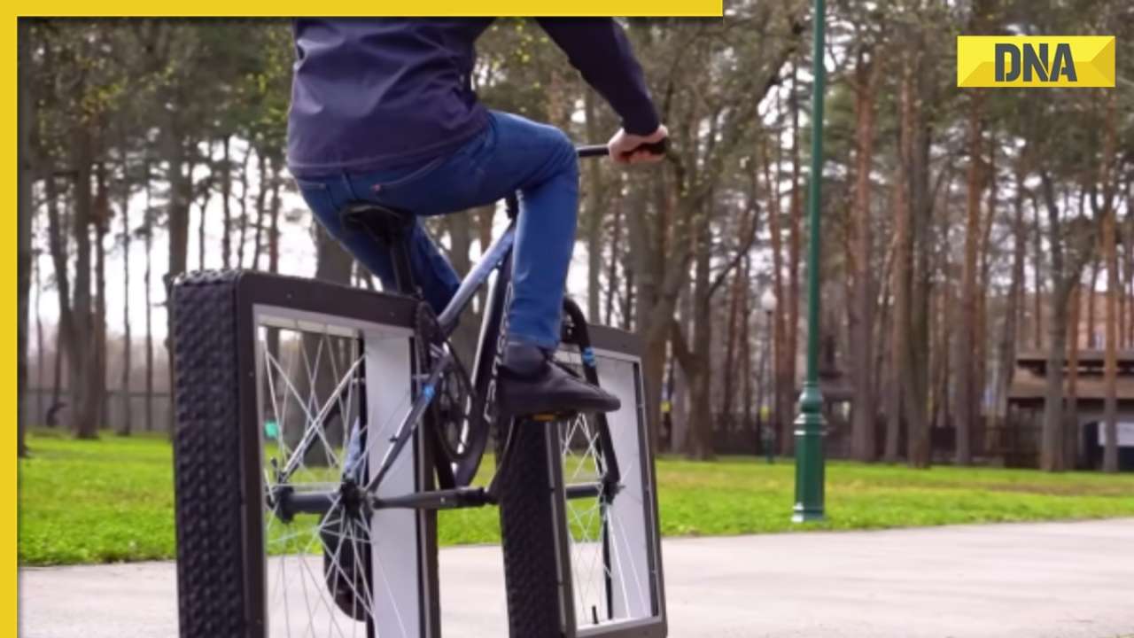 Viral video of bicycle with square wheels stuns internet