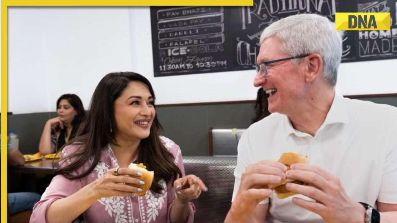 Madhuri Dixit gives Tim Cook perfect Mumbai welcome with vada pav treat ...