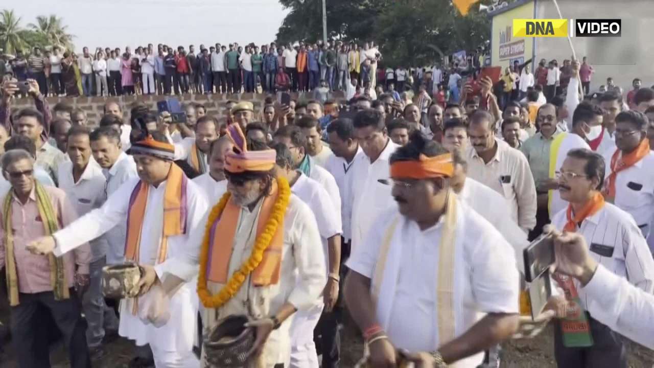 Odisha: Sambit Patra, Mithun Chakraborty plough, sown the field in Puri on Akshaya Tritiya