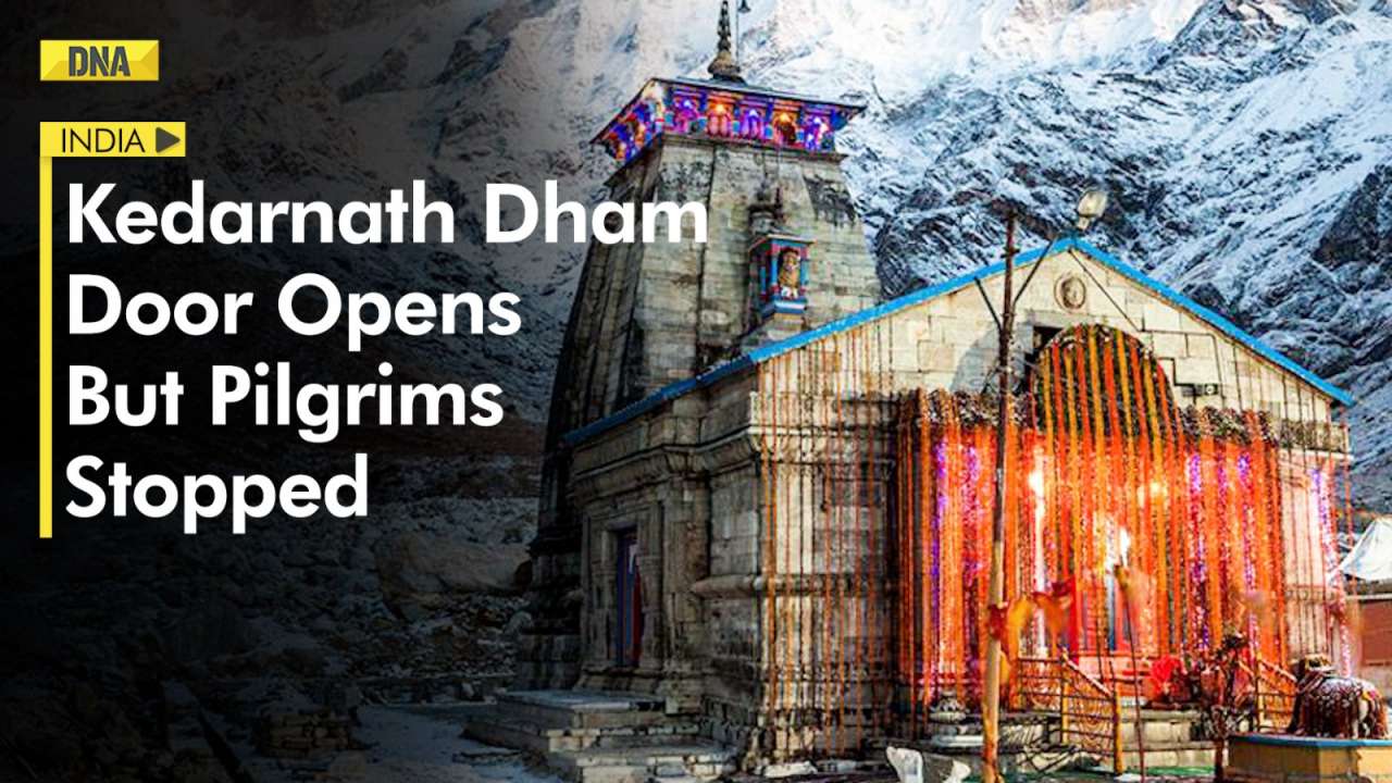Kedarnath temple opens for devotees; yatra halted due to bad weather ...