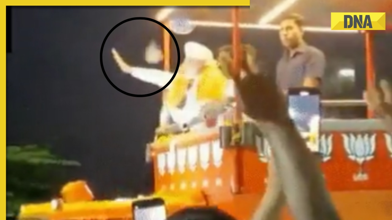 Karnataka Elections 2023: Mobile phone thrown at PM Modi during roadshow