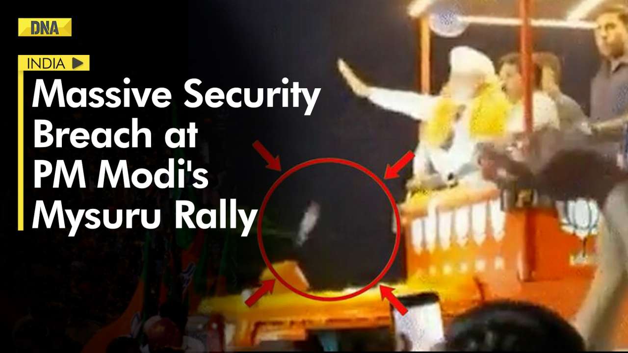 Security Breach at PM Modi’s rally in Mysore, mobile thrown at his ...
