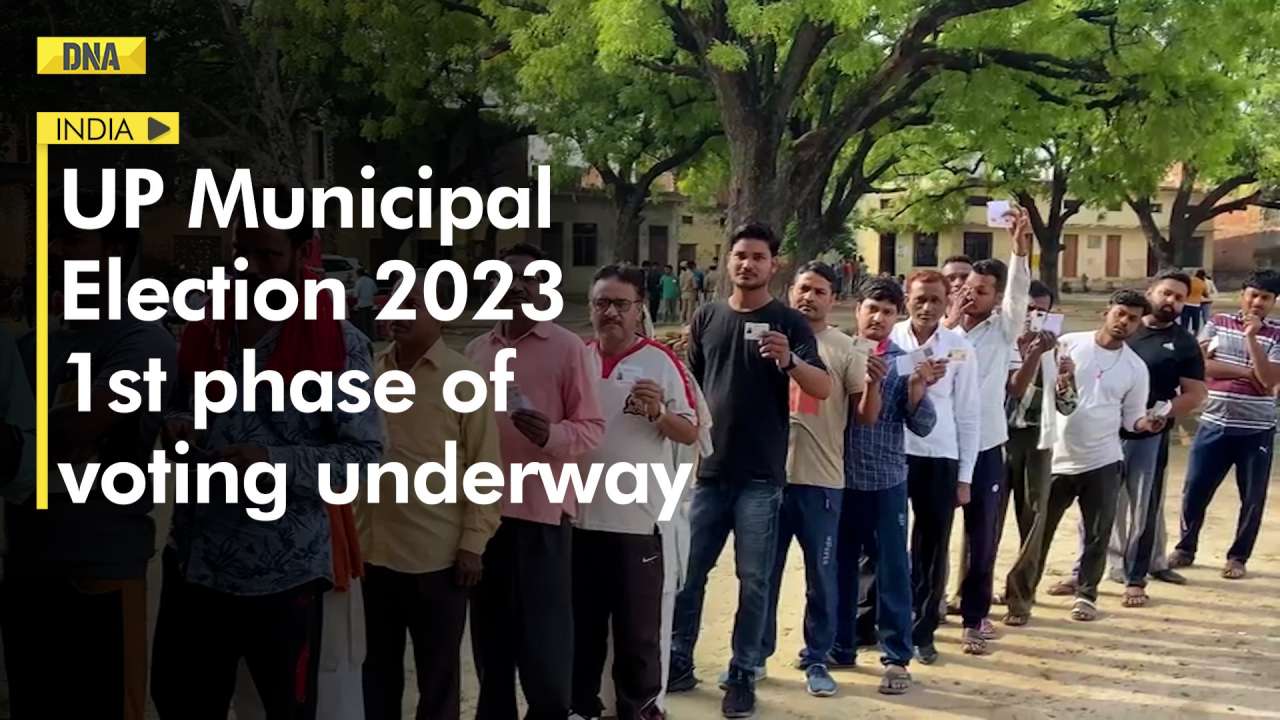 Voting for first phase of UP urban body polls underway; CM Adityanath ...